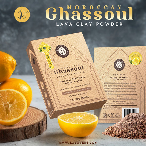 Ghassoul powder Lemon – layavert